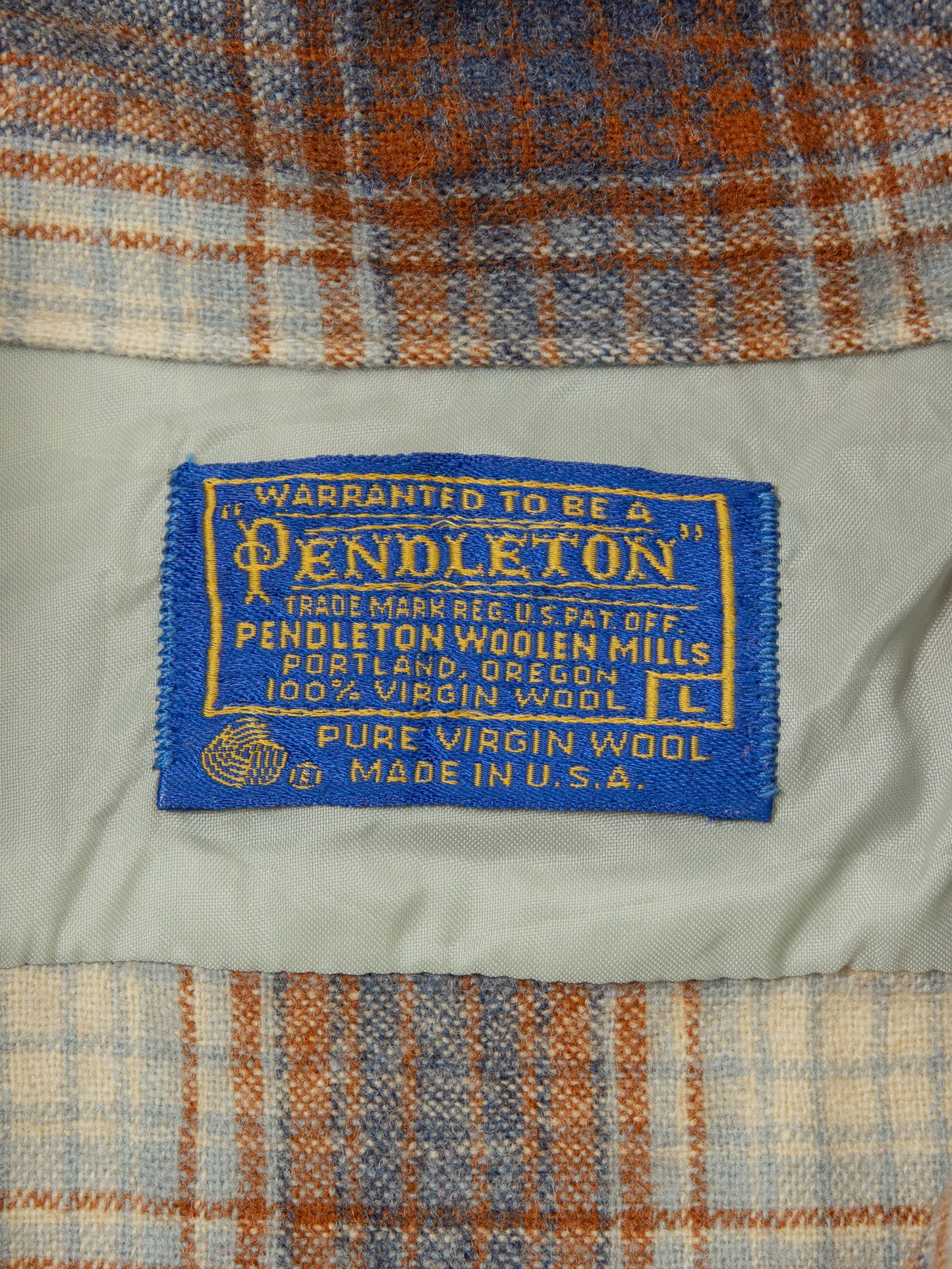 Vtg 1960s Pendleton Wool Shirt - Made in USA (L) – Broadway & Sons