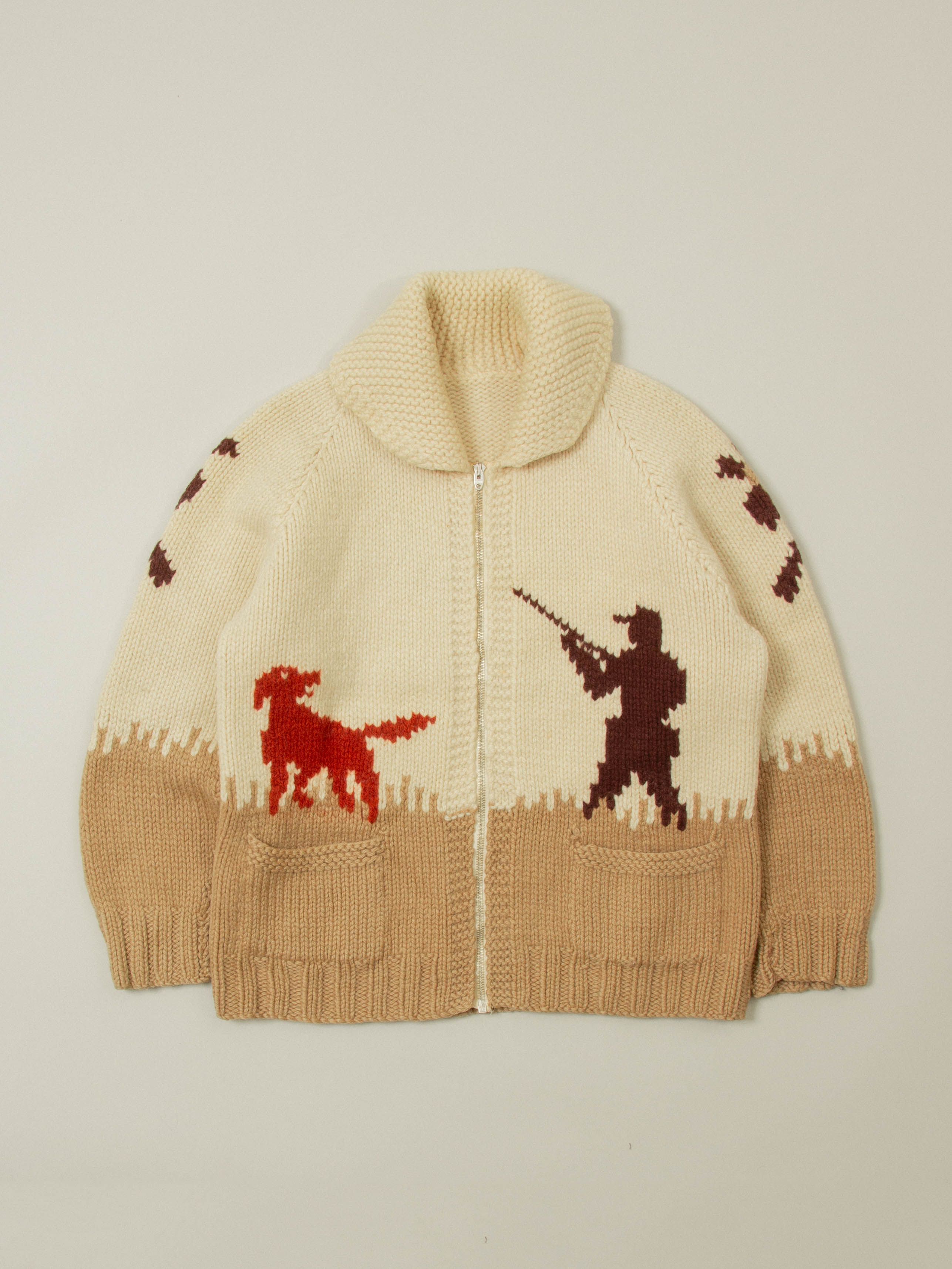 Vtg 1960s Cowichan Wool Hunting Sweater (S) – Broadway & Sons